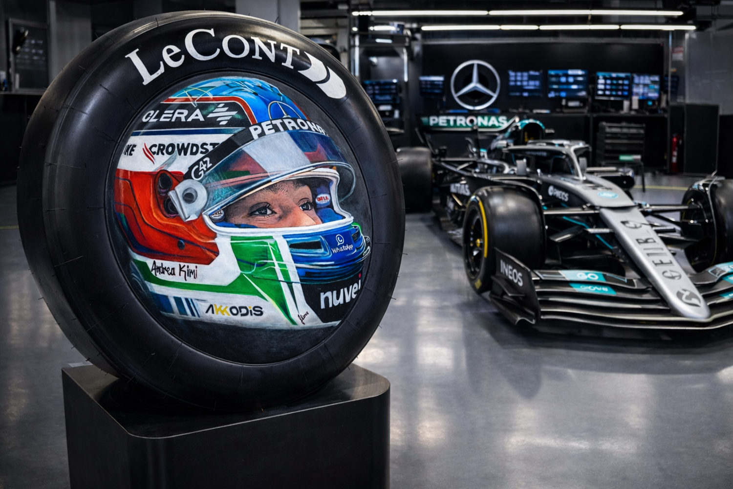 KIMI - Tyre Formula1 🏁🔥🔥 by ARTEINDUSTRIALE (2025) : Painting Acrylic ...