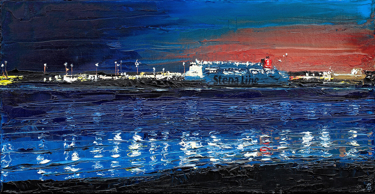 Stena Ferry from Shotley at Night de Peter Porteous-Butler (2024 ...