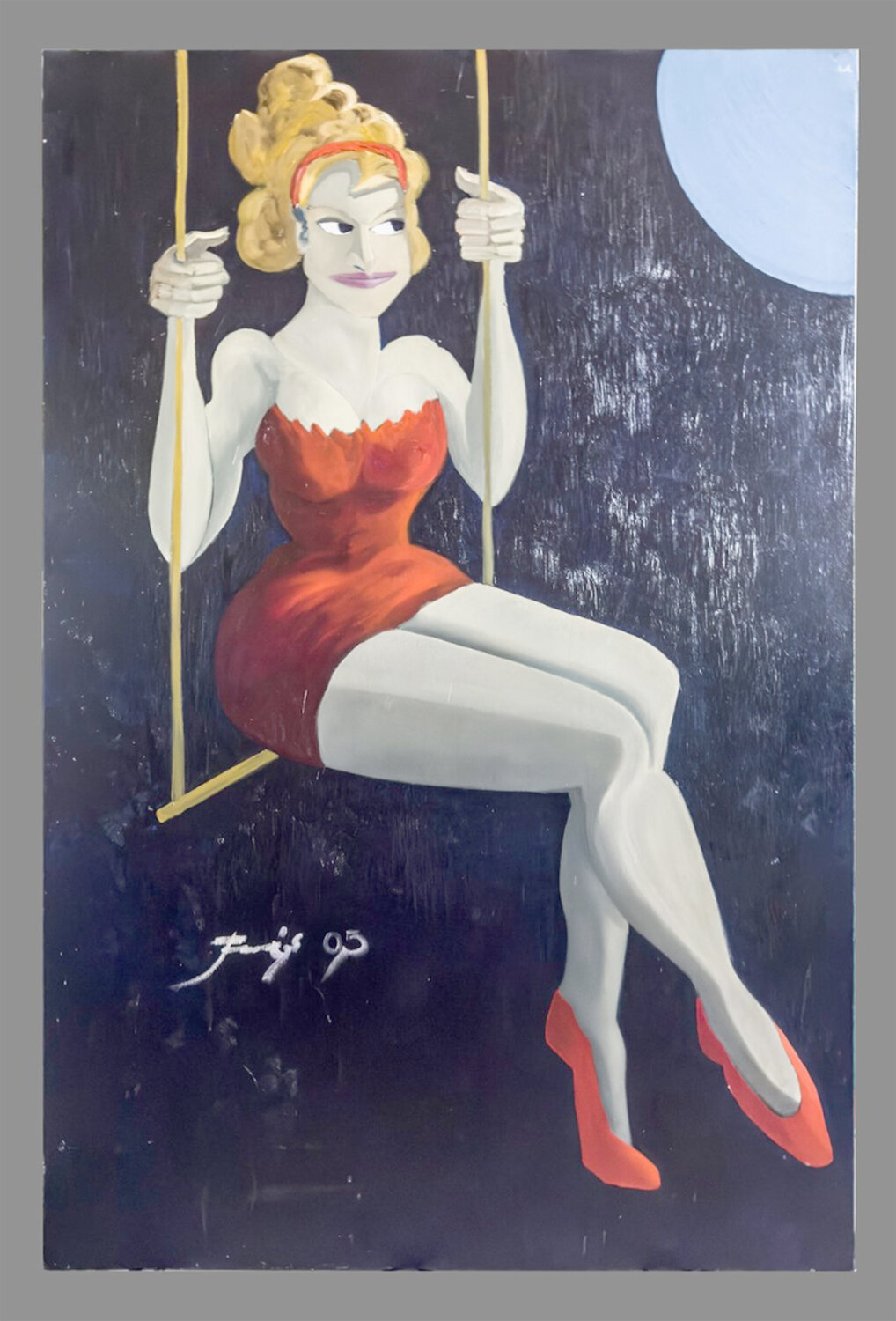 Trapecista by Ramón Fanés Gil (2006) : Painting Oil on Canvas - Singulart