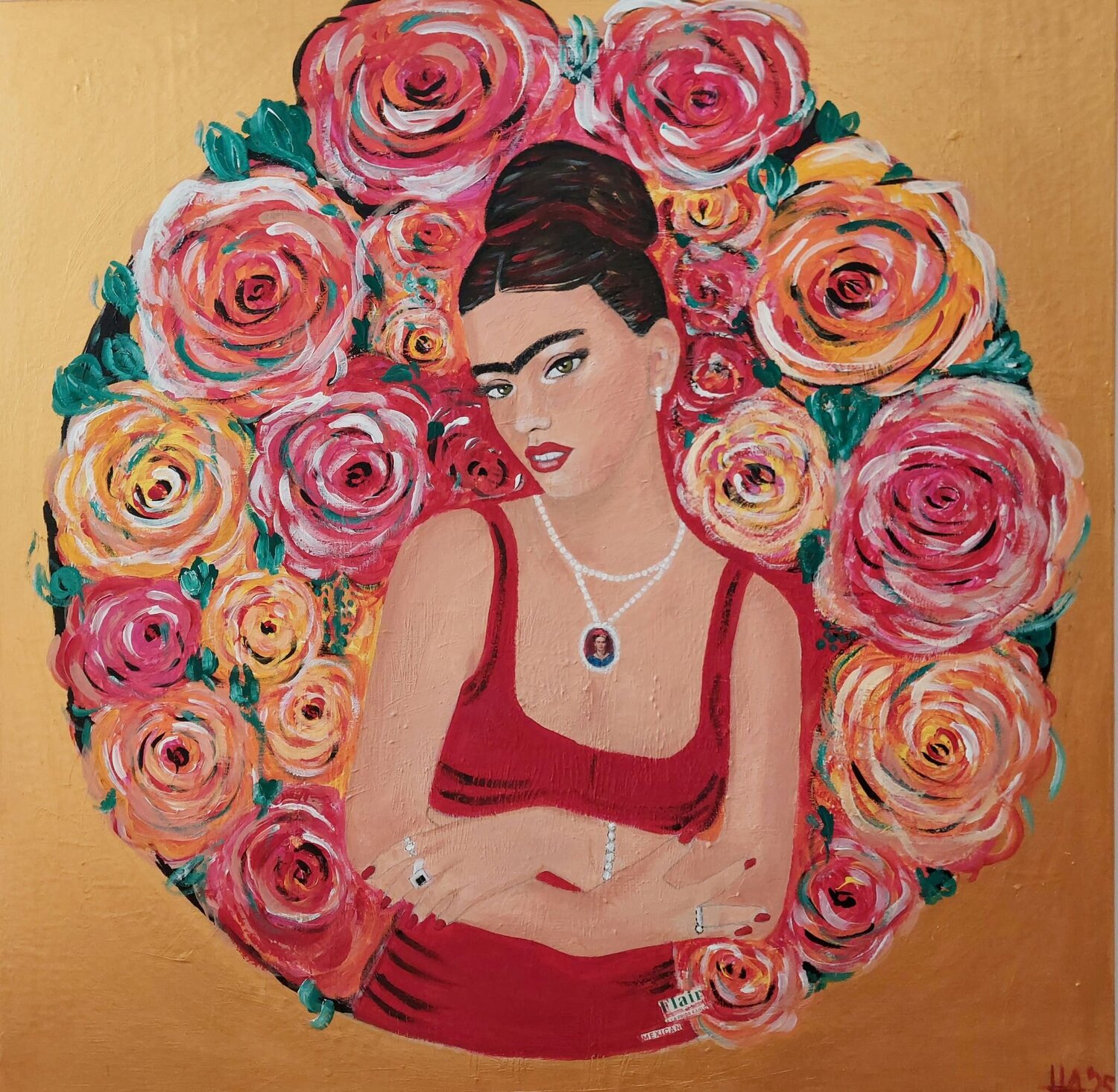 Flair a la frida de Ursula Haider-Seggl (2024) : Peinture Acrylique sur ...