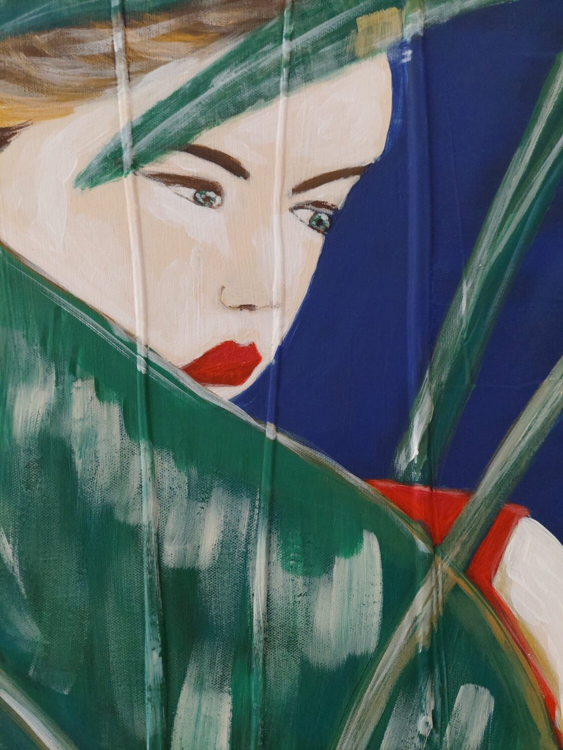 Teen girl in nature by Ursula Haider-Seggl (2021) : Painting Acrylic on ...