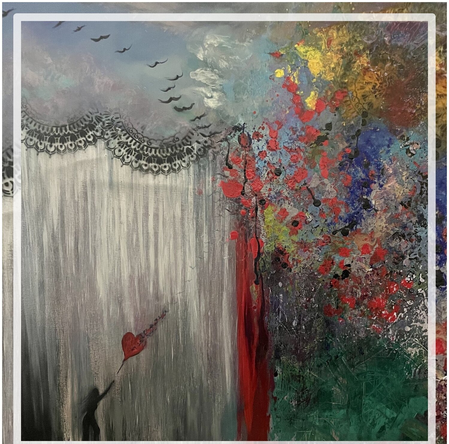 Lost by Natasha Acevedo (2024) : Painting Acrylic, Resin on Canvas ...