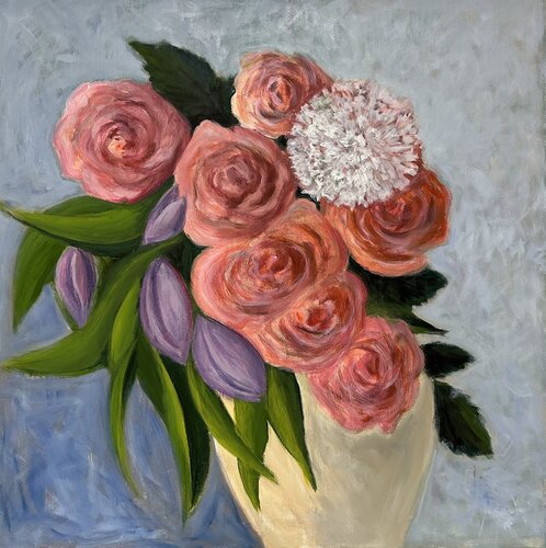 Daring Roses painting by Iryna Bondar (2024) : Painting Acrylic on ...