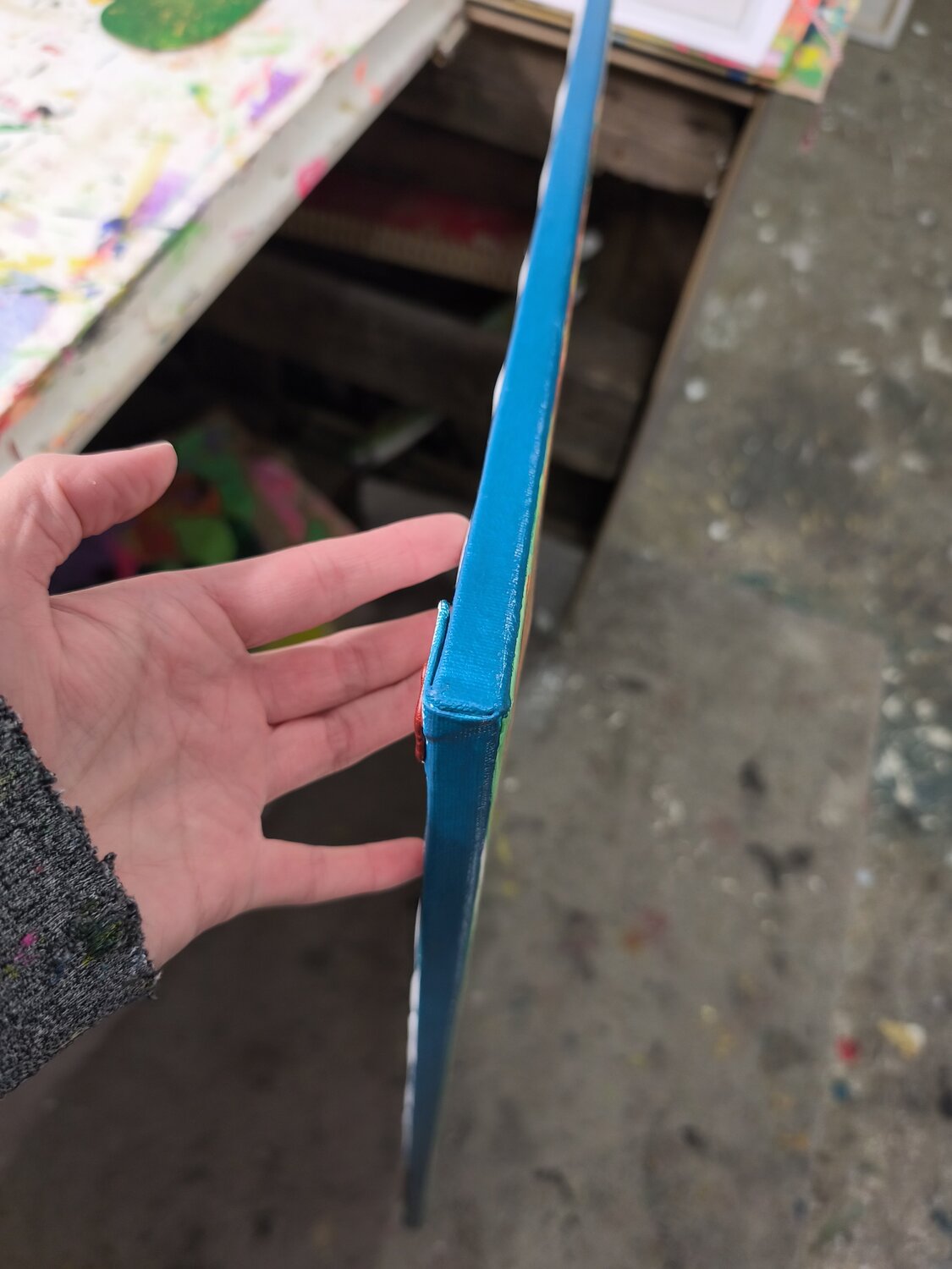 Feel me von Jennifer Diekmann (2025): Malerei Acryl auf Leinwand ...