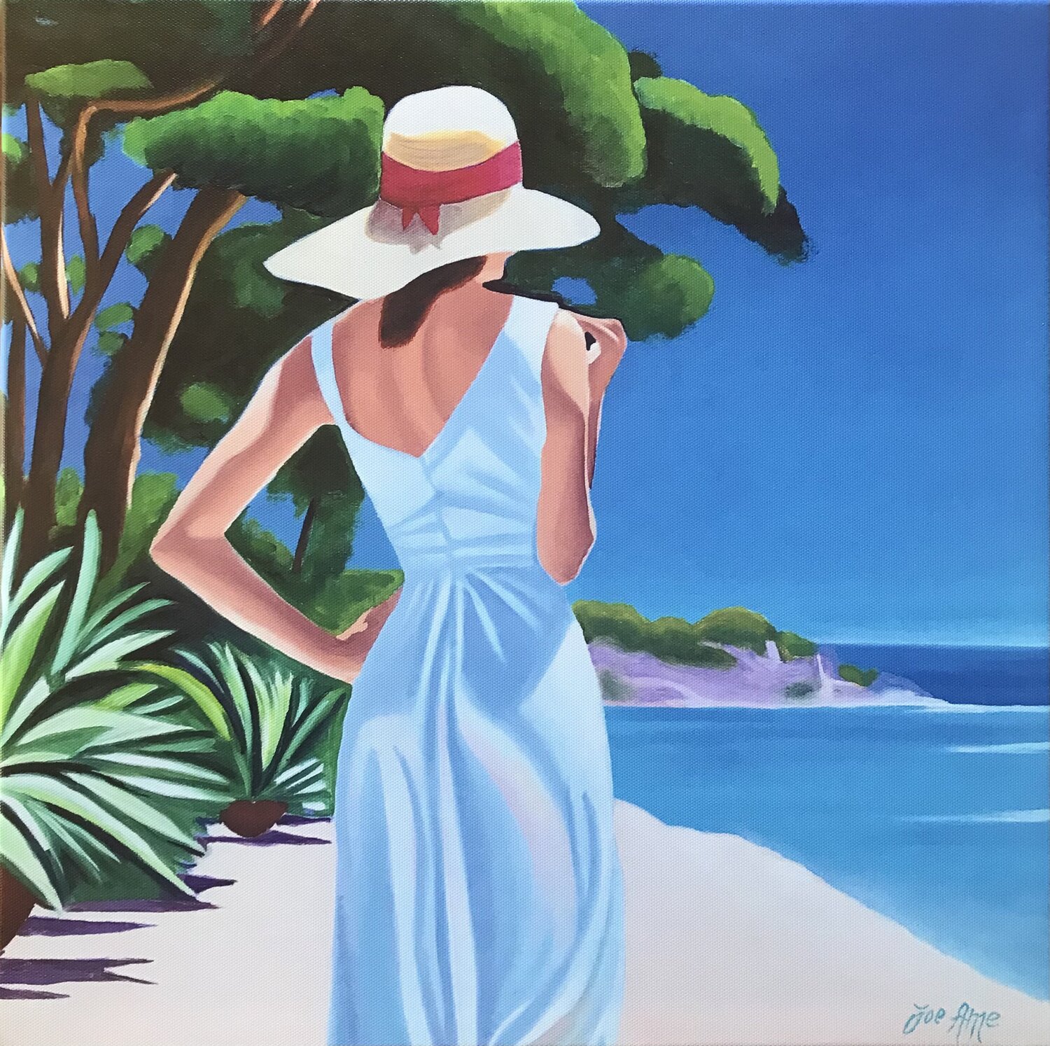 French Riviera...#2 di Joe AME (2025): Stampa a Stampa Giclée su Tela ...