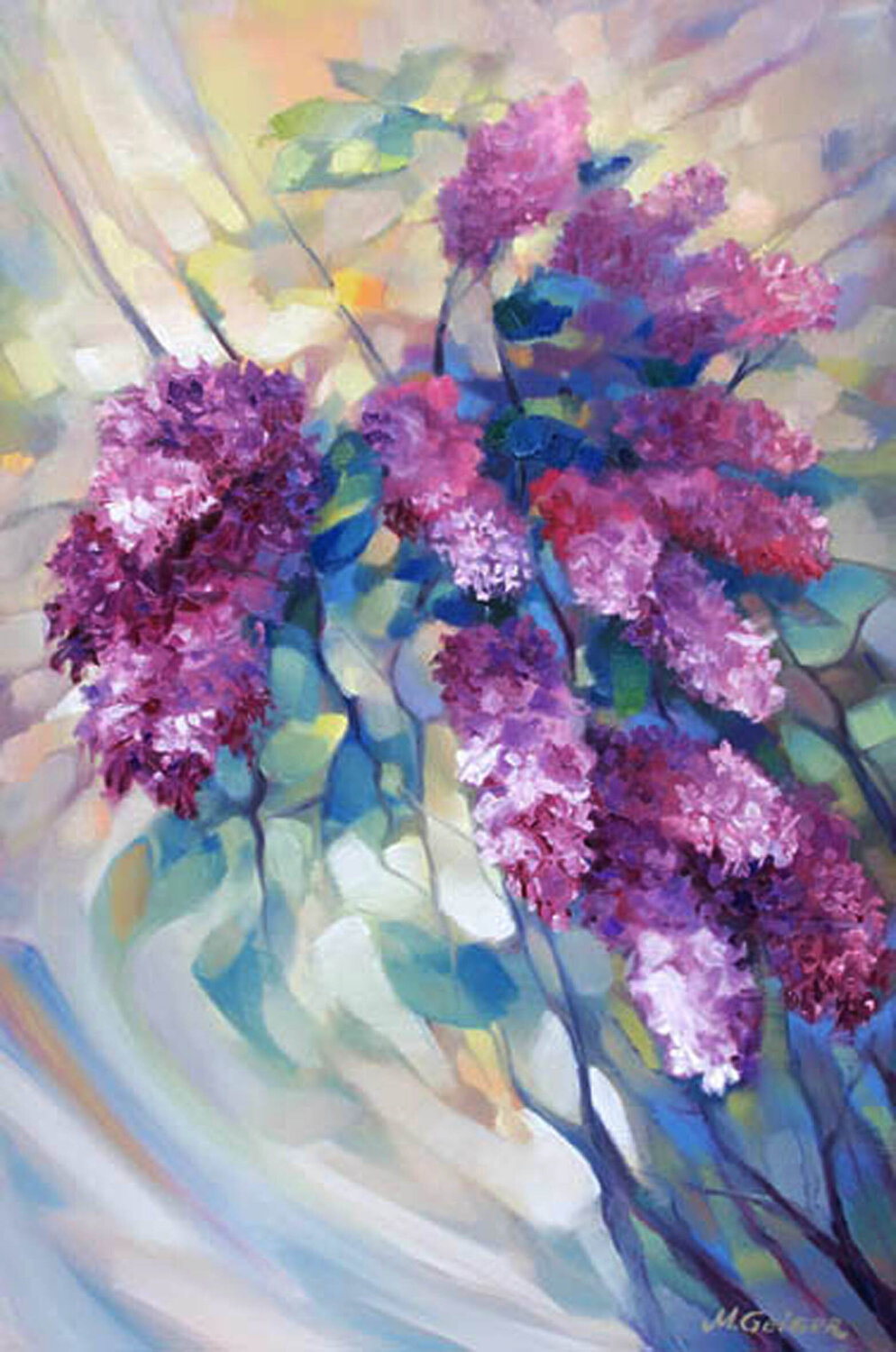 Im Farbenrausch des Flieders di Michael Geiger (2011): Pittura a Olio ...