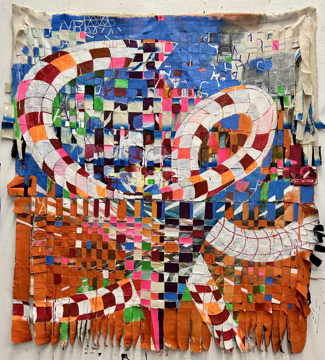 Uncoiled de Galen Cheney (2025) : Oeuvre textile Coton sur Toile ...