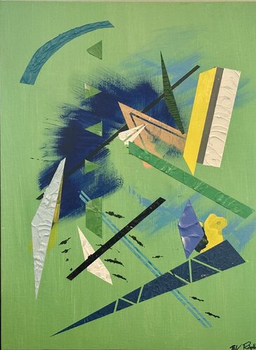 Shimmering through a mirror by Bob Rispoli (2024) : Painting Acrylic on ...