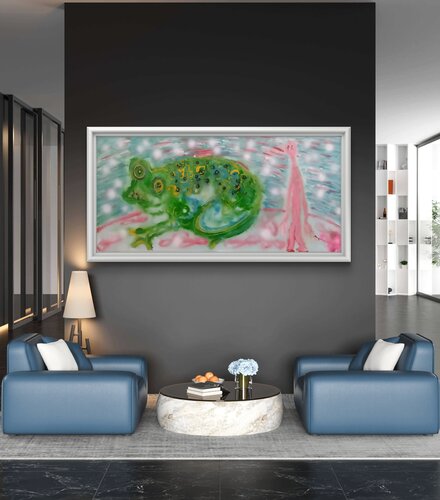 El pintor de ranas (se vende 2 obrasx1) de Rosiano , el pintor astral ...