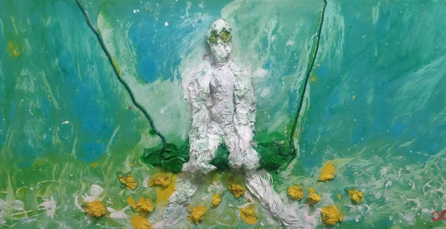 Yo en mi paraíso astral (se vende 2 obrasx1) de Rosiano , el pintor astral (2024): Pintura ...