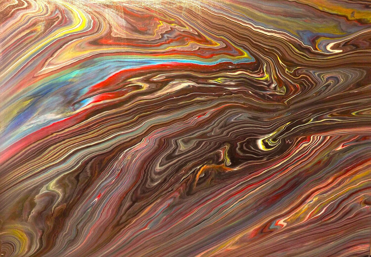 RIPPLES OF INFINITY de jim ewing (2025): Pintura Acrílico en Lienzo ...