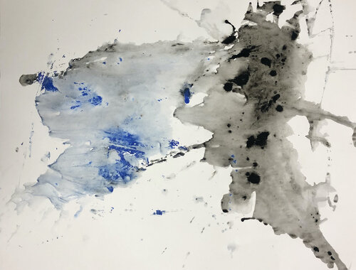 CONCERTINA by Marc Feld (2019) : Painting Acrylic, Oil on Paper - Singulart