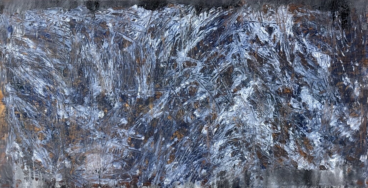 SÈVE LENTE by Marc Feld (2025) : Painting Oil on Wood - Singulart