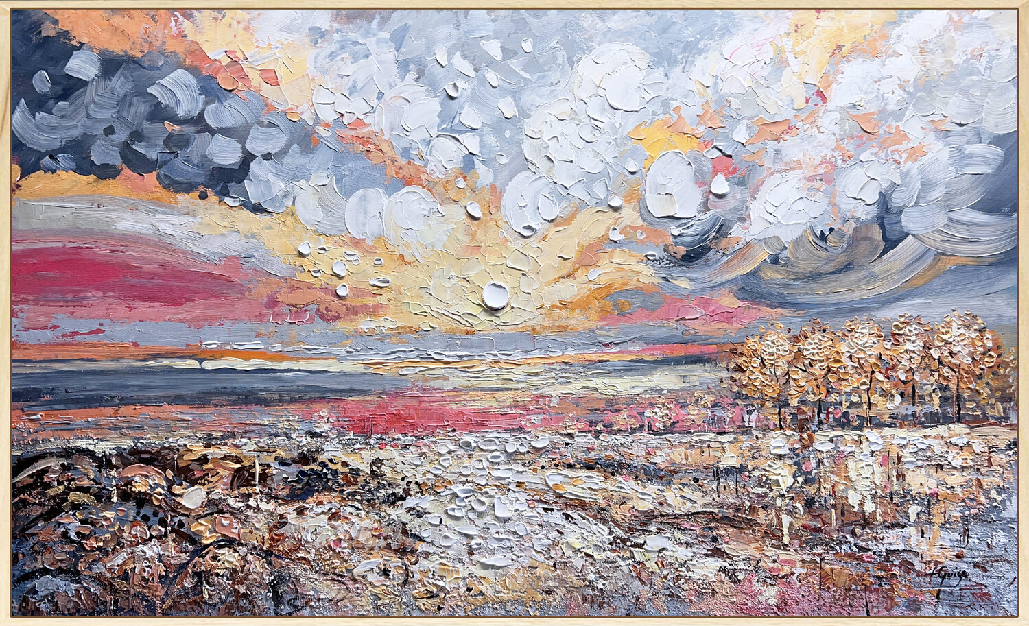 Aurora Rising de Lana Guise (2025): Pintura Acrílico, Arena en Lienzo ...