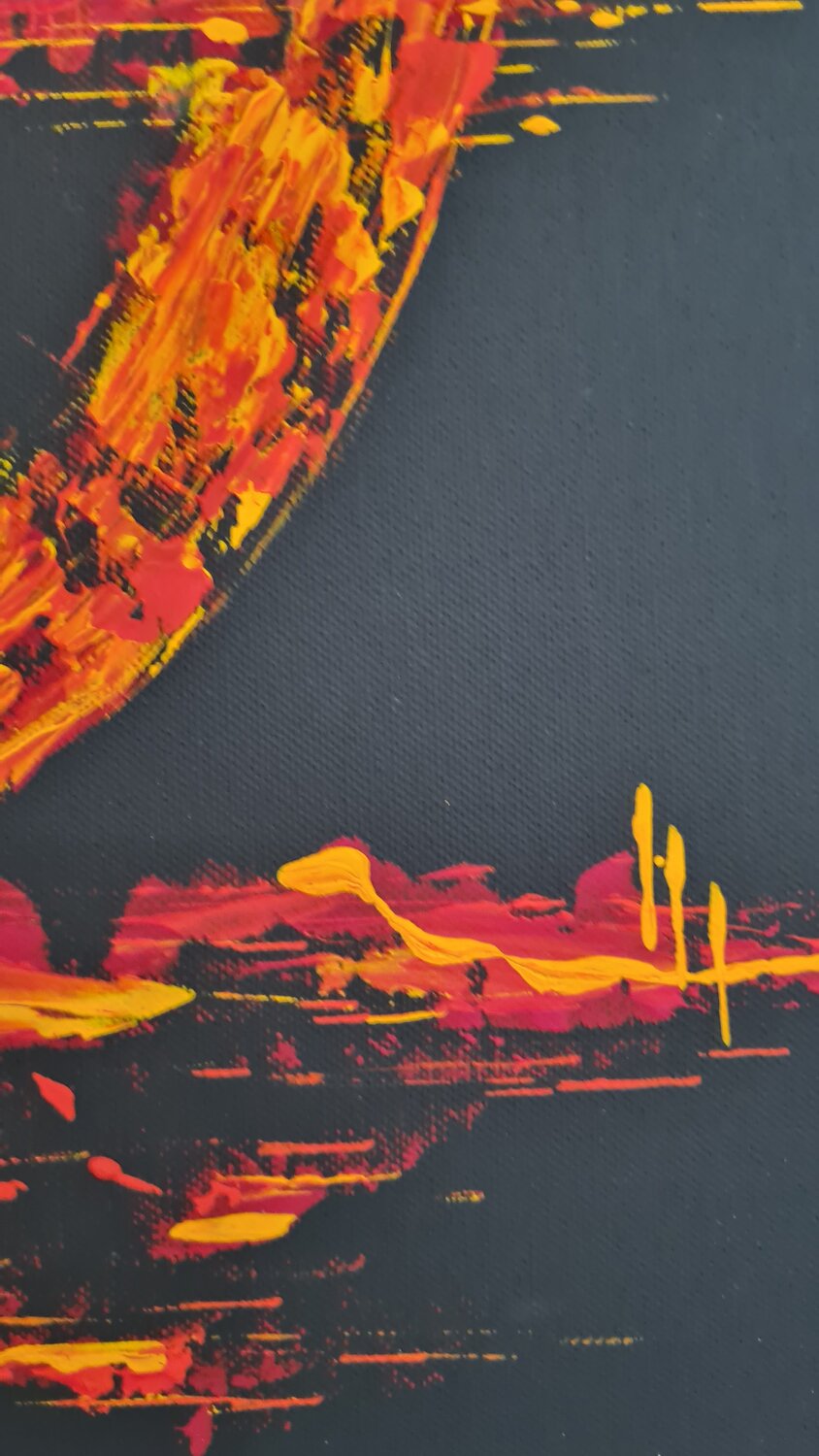 L'ÉQUILIBRE by Eric DELAHAYE (2025) : Painting Acrylic on Canvas ...