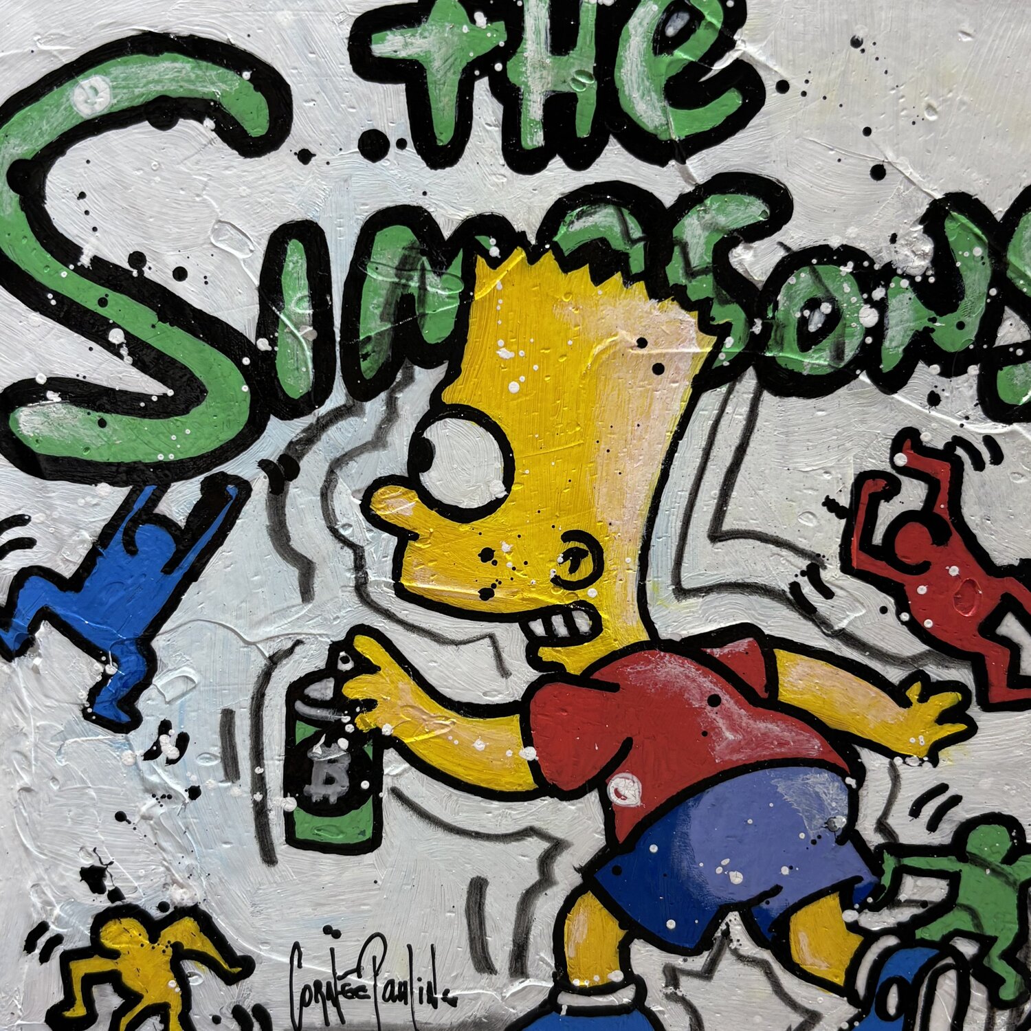 Bart Tag di Pauline Cornee (2025): Pittura a Acrilico, Carbone su Tela ...