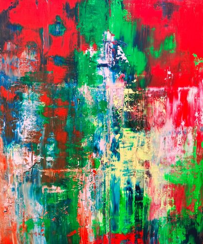 Chromatic Abstraction by Elisabetta Nicolai (2022) : Painting Acrylic ...
