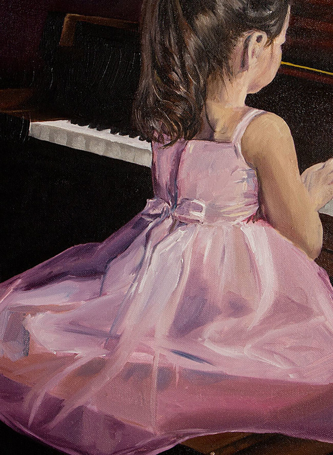 Legacy of Melody - Piano Girl by Inna Grishchuk (2013) : Painting Oil ...