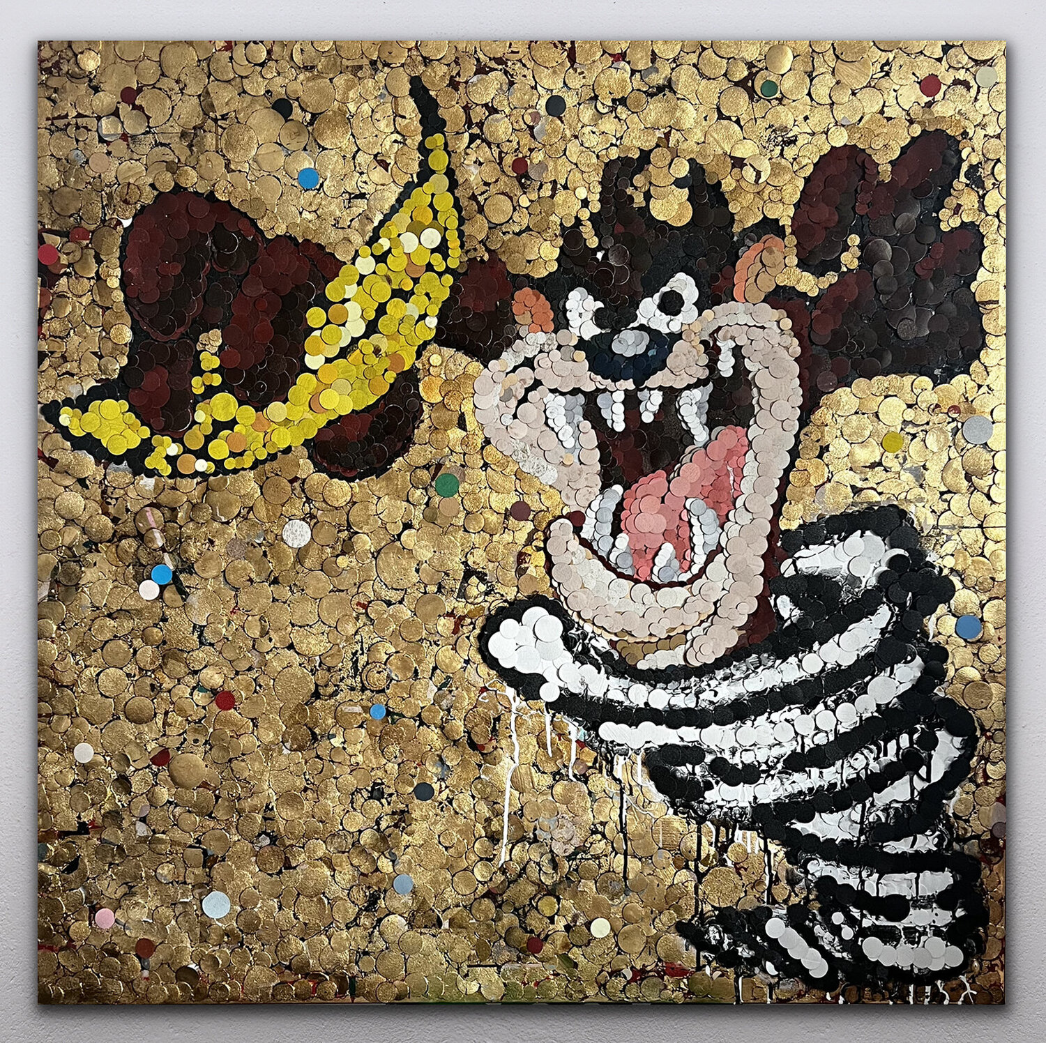 Taz di Oscar Baccilieri (2025): Pittura a Acrilico, Collage su Tela ...