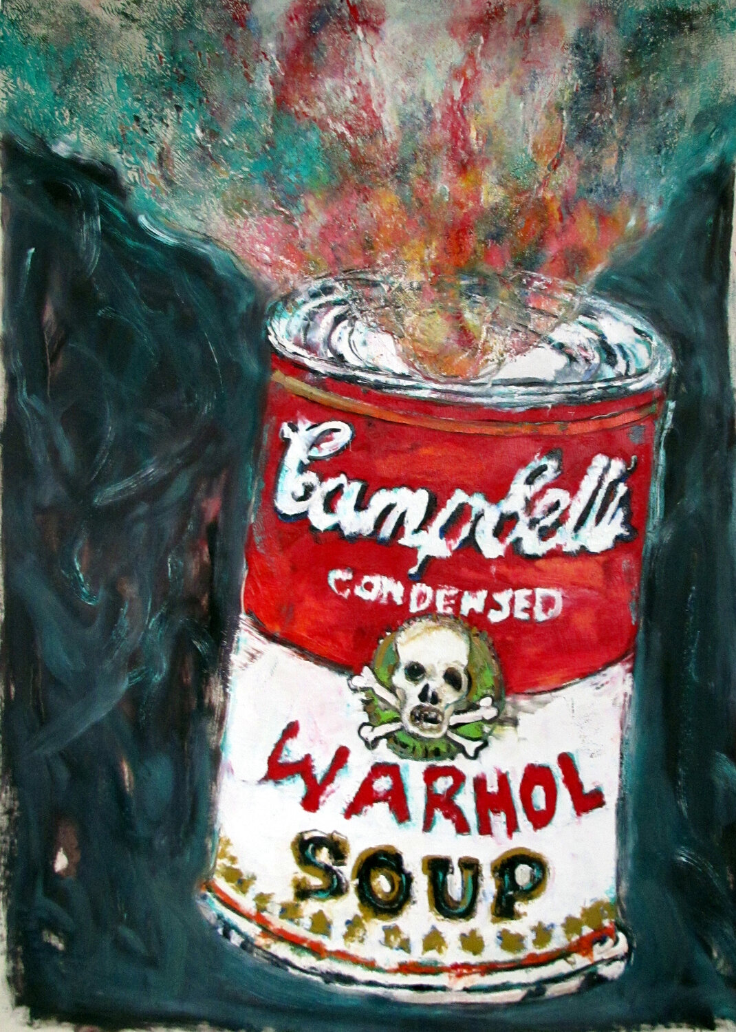 A Can of Burning Warhol Soup de thomas ackermann (2020): Pintura Óleo ...