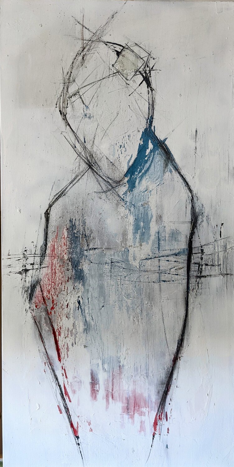 Schizoid by Davide DiCenso (2024) : Painting Acrylic, Pencil on Canvas ...