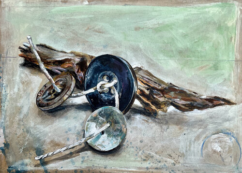 Stillleben 6 by Michael Rehr-Hoffmann (2024) : Painting Acrylic, Pencil ...