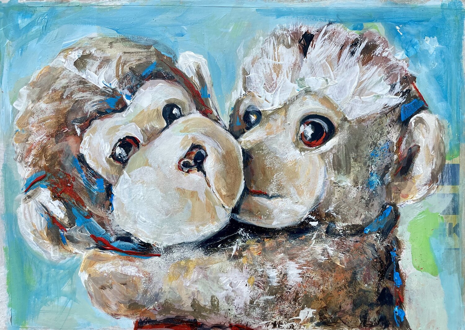 Affen No. 2 "Freundschaft" by Michael Rehr-Hoffmann (2025) : Painting ...