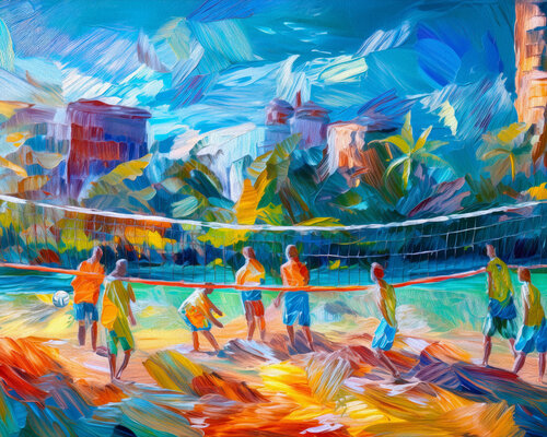 Beach Volleyball de Deborah Bourgault (2025): Impresión Impresión ...
