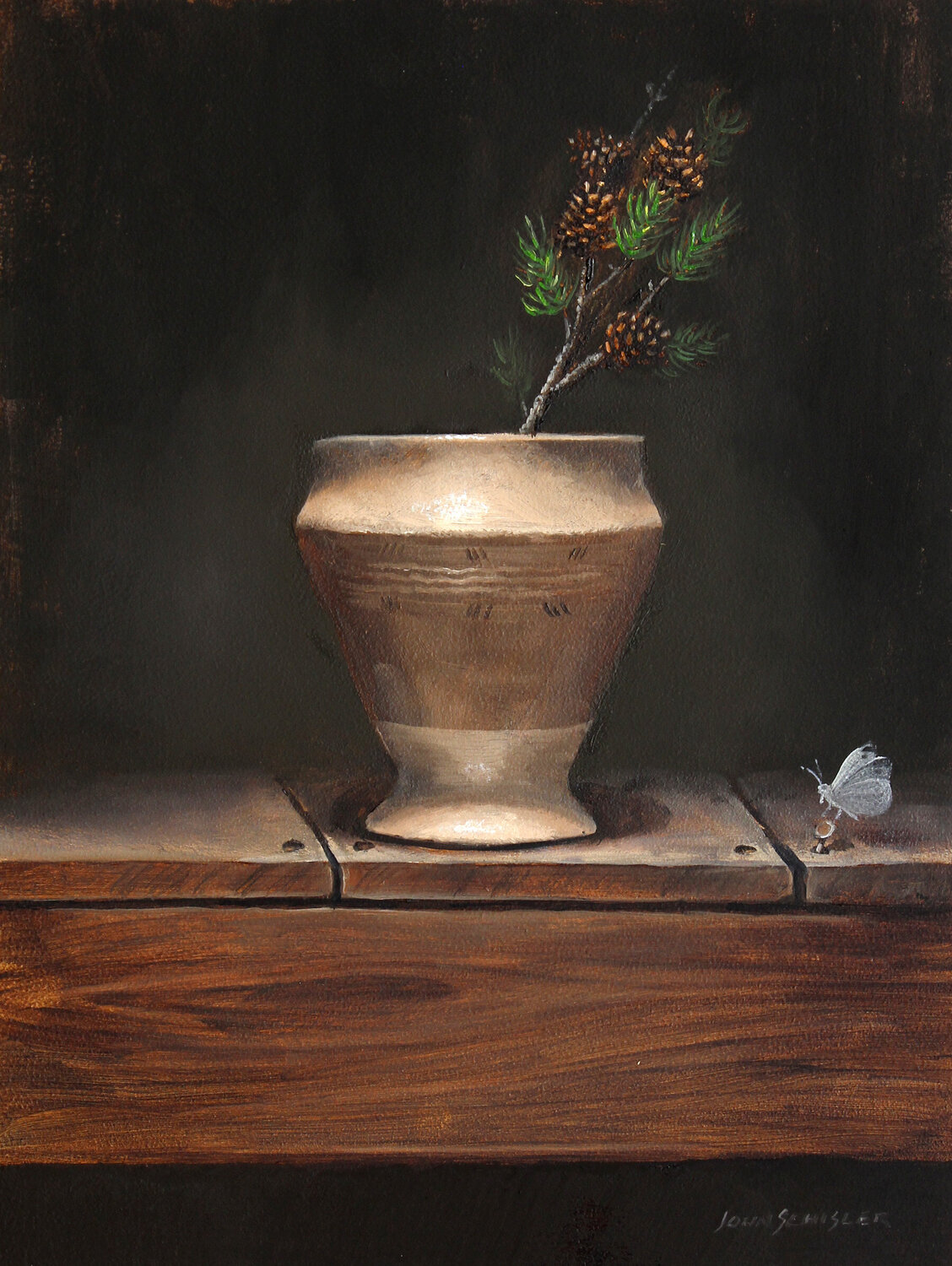 A Quiet Moment de John Schisler (2025): Pintura Óleo en Madera - Singulart