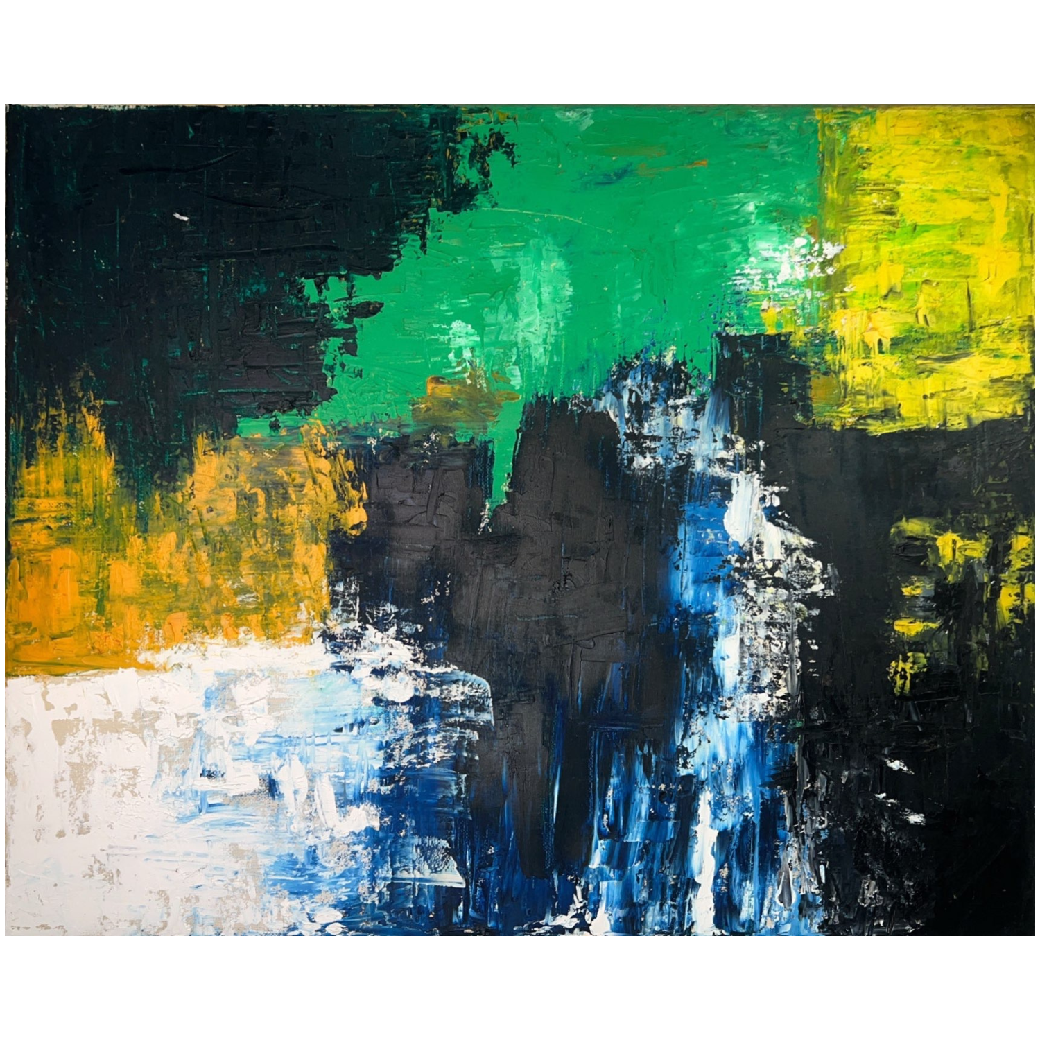 The Land of Uncertainty de Chloe Sinsin (2024) : Peinture Huile sur Toile - Singulart