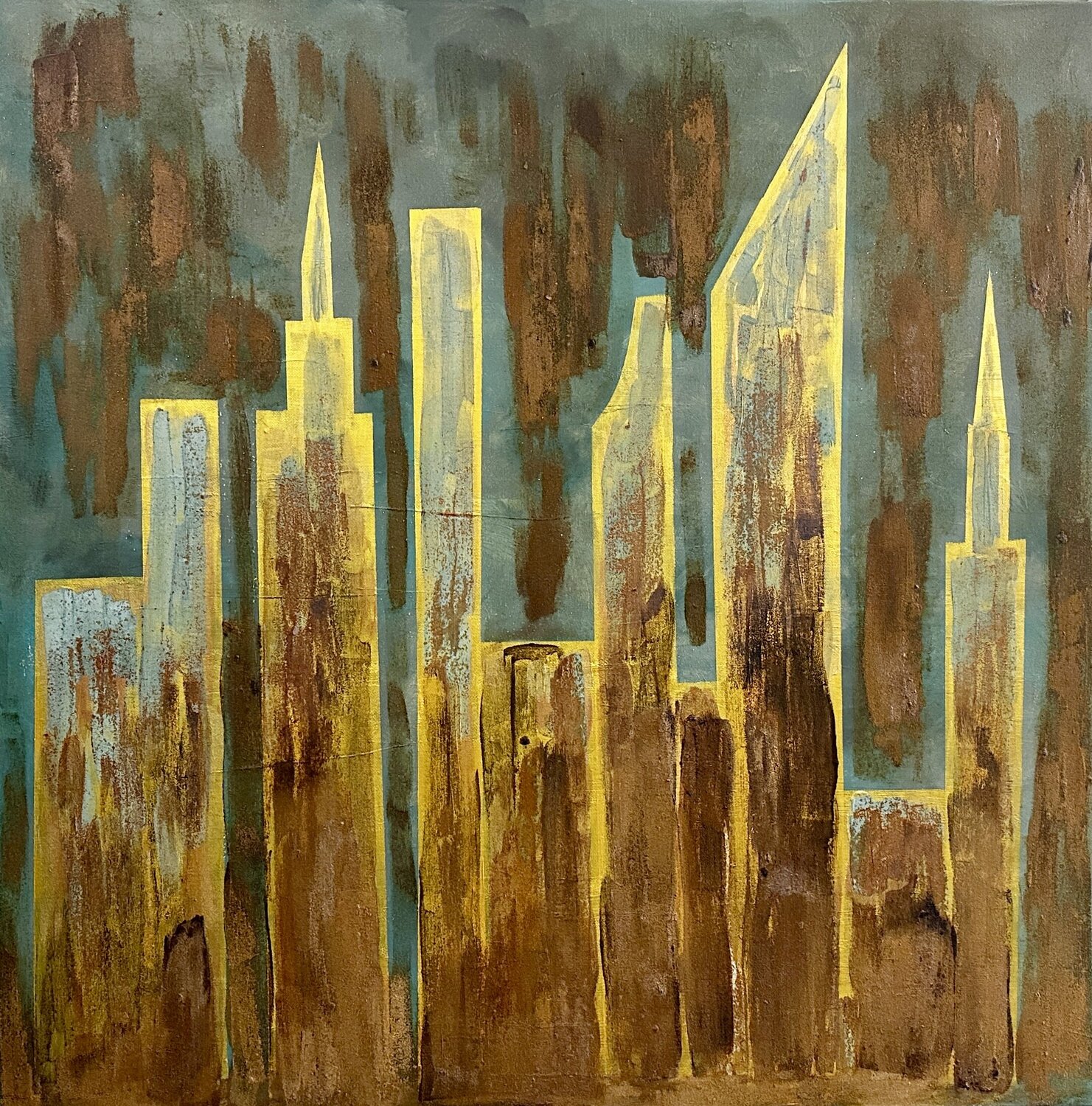 Stille Architektur by Rhea Callen (2025) : Painting Acrylic on Linen ...