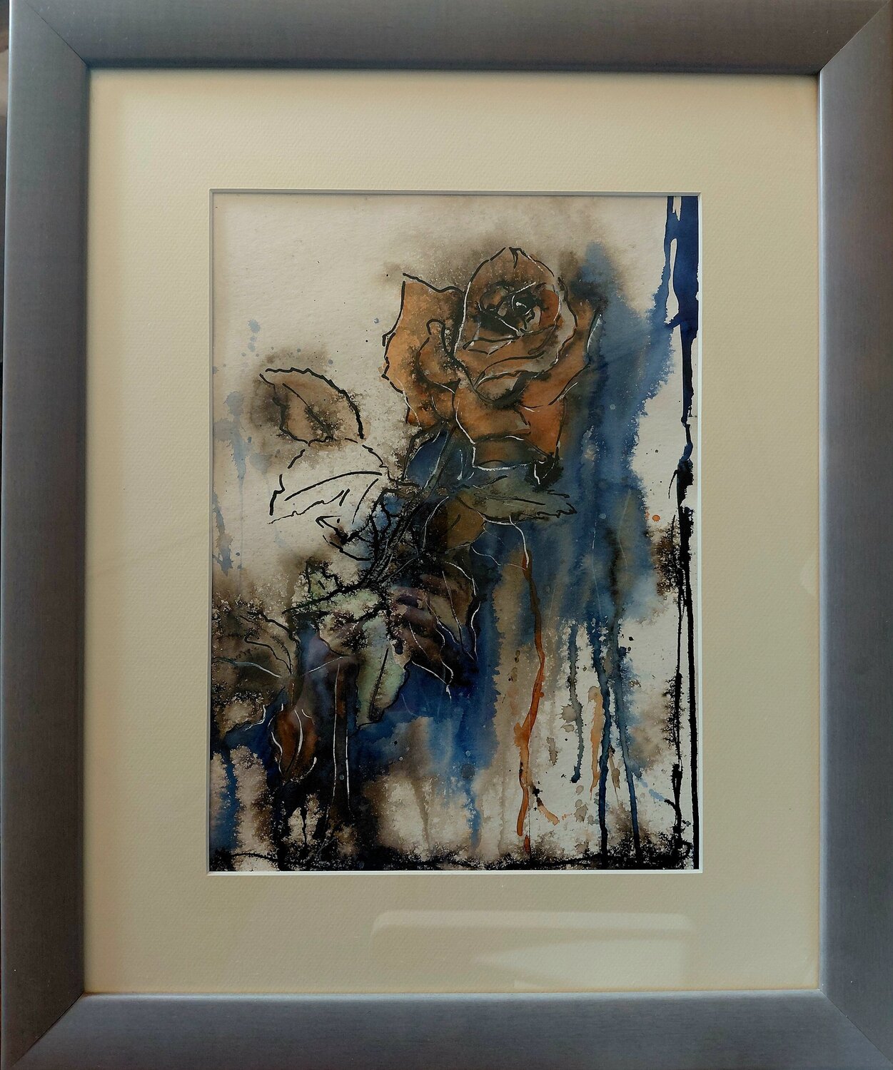 „Rose im Zwielicht“ by Michaela Petra Sturm (2002) : Painting ...