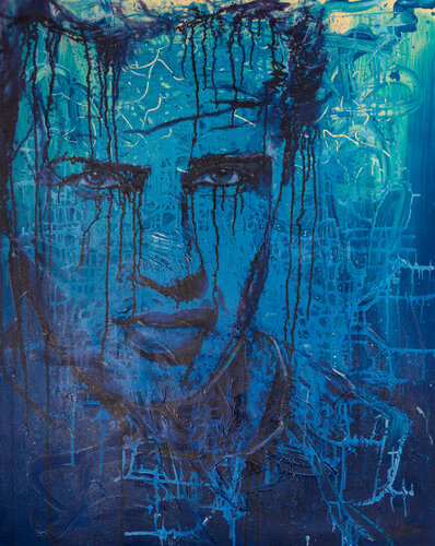 Marlon Brando by Michaela Petra Sturm (2016) : Painting Acrylic, India ...