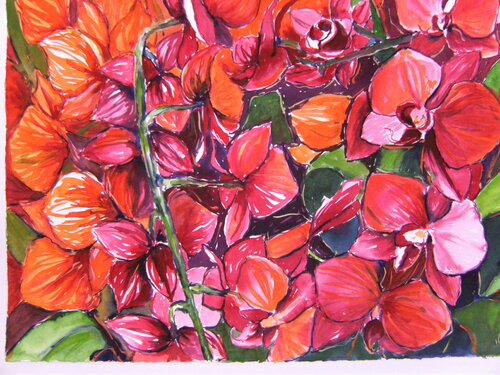 Hortensie by Michaela Petra Sturm (2016) : Painting Watercolor on Paper ...