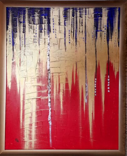 Sky-Line by Michaela Petra Sturm (2001) : Painting Acrylic, Gilding on ...