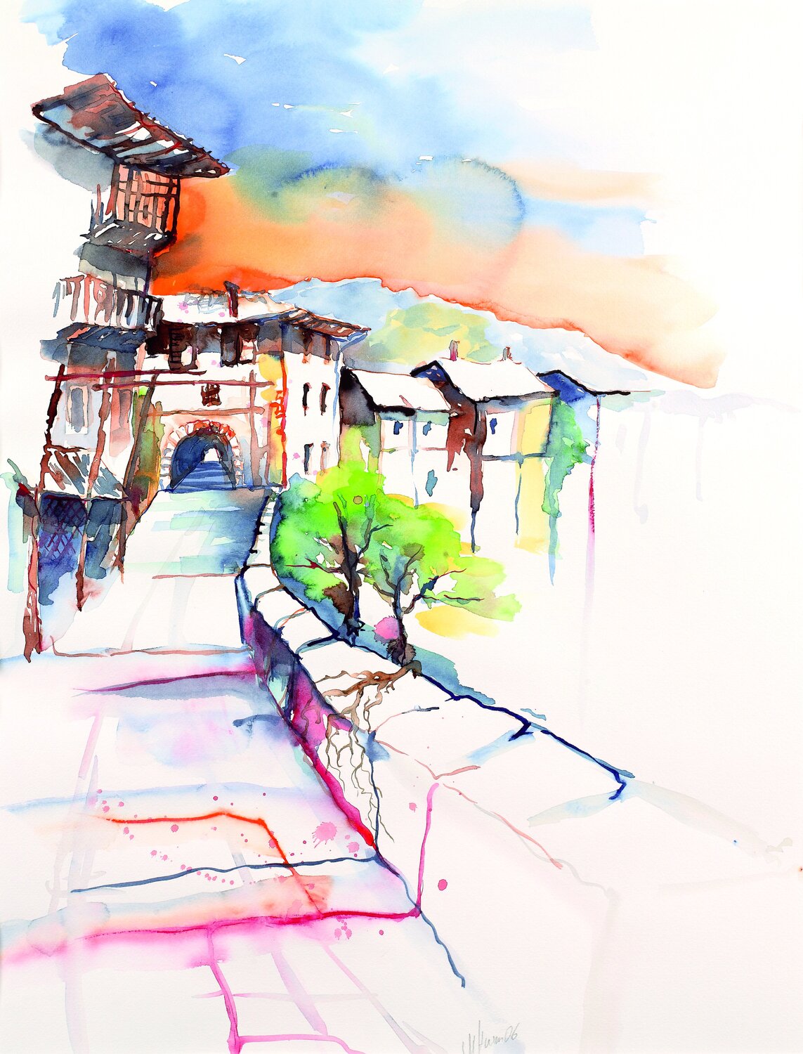 Italienische Tunnelstraße by Michaela Petra Sturm (2011) : Painting ...