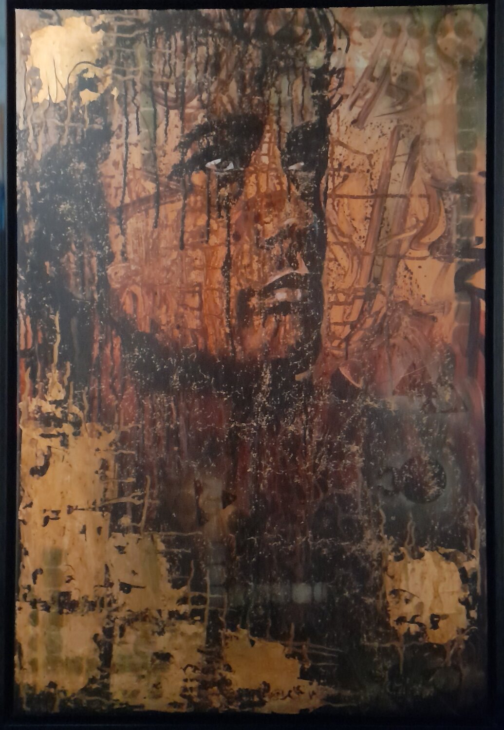 James Dean gold by Michaela Petra Sturm (2015) : Painting Acrylic ...