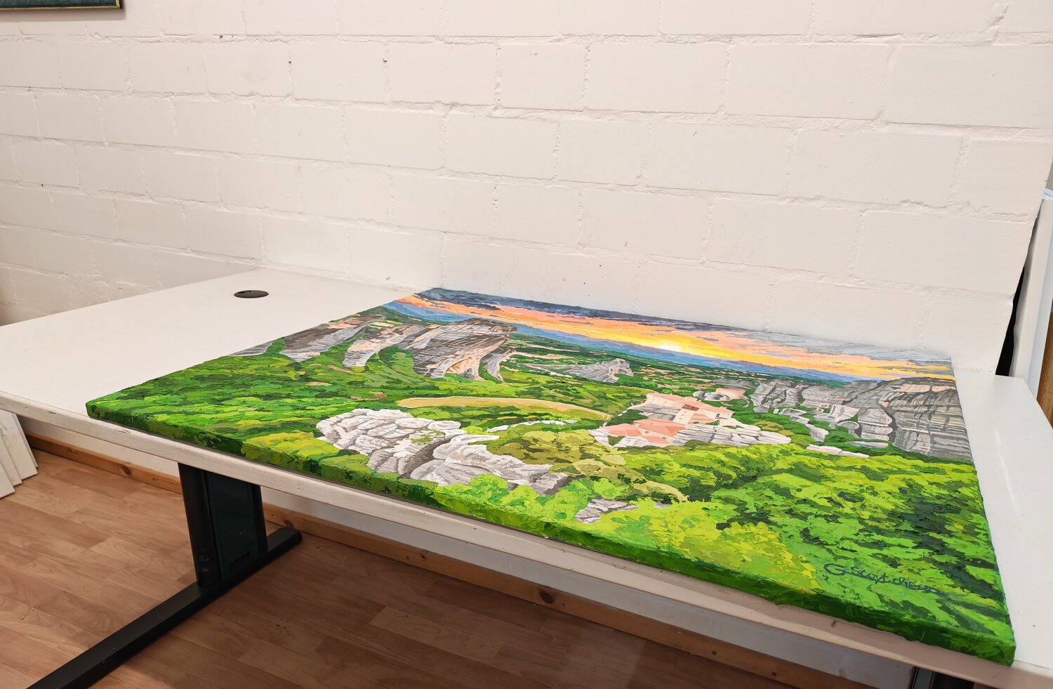 Meteora - Rock Monasteries by Greta Stoytcheva (2026) : Painting ...