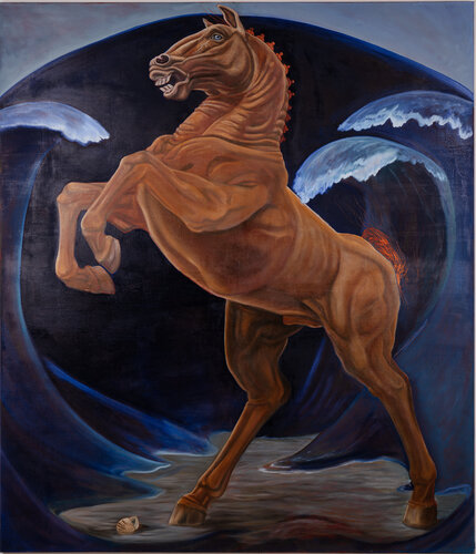 Bukephalos by Friederike Toeppe (2023) : Painting Oil on Canvas - Singulart