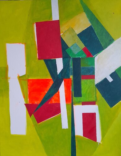 Composizione de cesare pacitti (2024): Pintura Acrílico en Lino - Singulart