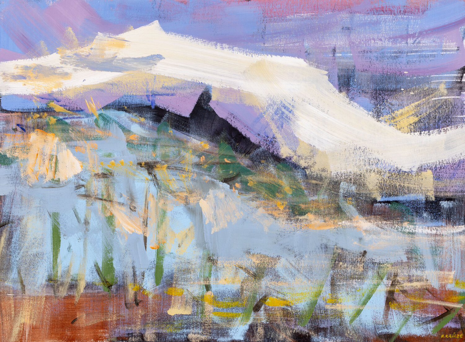 In the Movement by Daiga Kruze (2024) : Painting Acrylic on Canvas ...