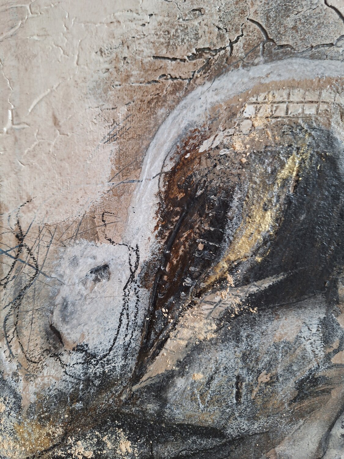 Ursprung des Wunders by Inna Grigorov (2025) : Painting Acrylic, Chalk ...