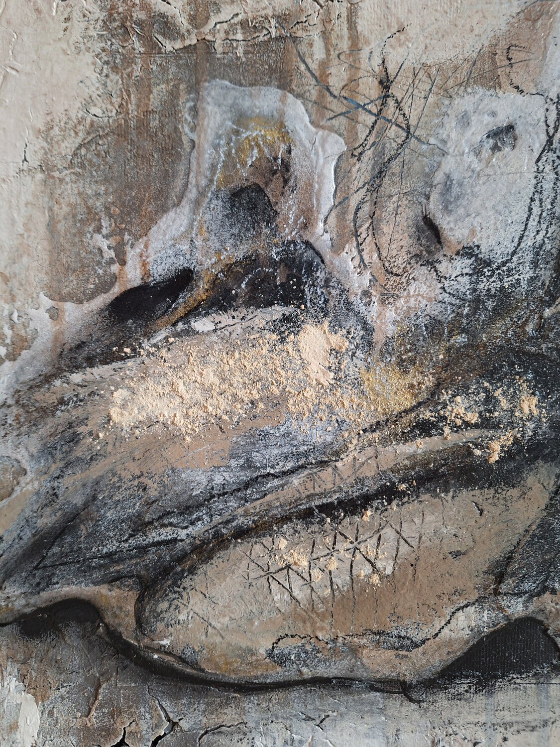 Ursprung des Wunders by Inna Grigorov (2025) : Painting Acrylic, Chalk ...