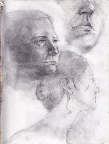 Portrait by Grégory GENG (2005) : Drawing Pencil on Paper - Singulart