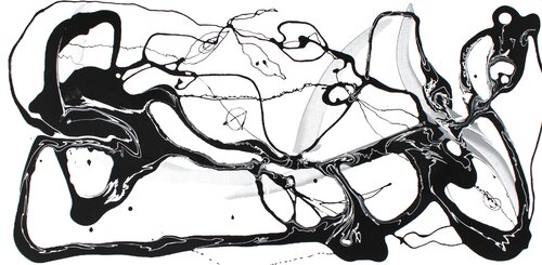 Energy Pathways V - Cosmic Landscape by Julia Pust (2025) : Painting ...