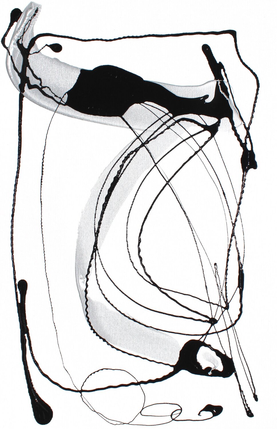 Cosmic Flow II de Julia Pust (2025): Pintura Acrílico, Laca en Lienzo ...