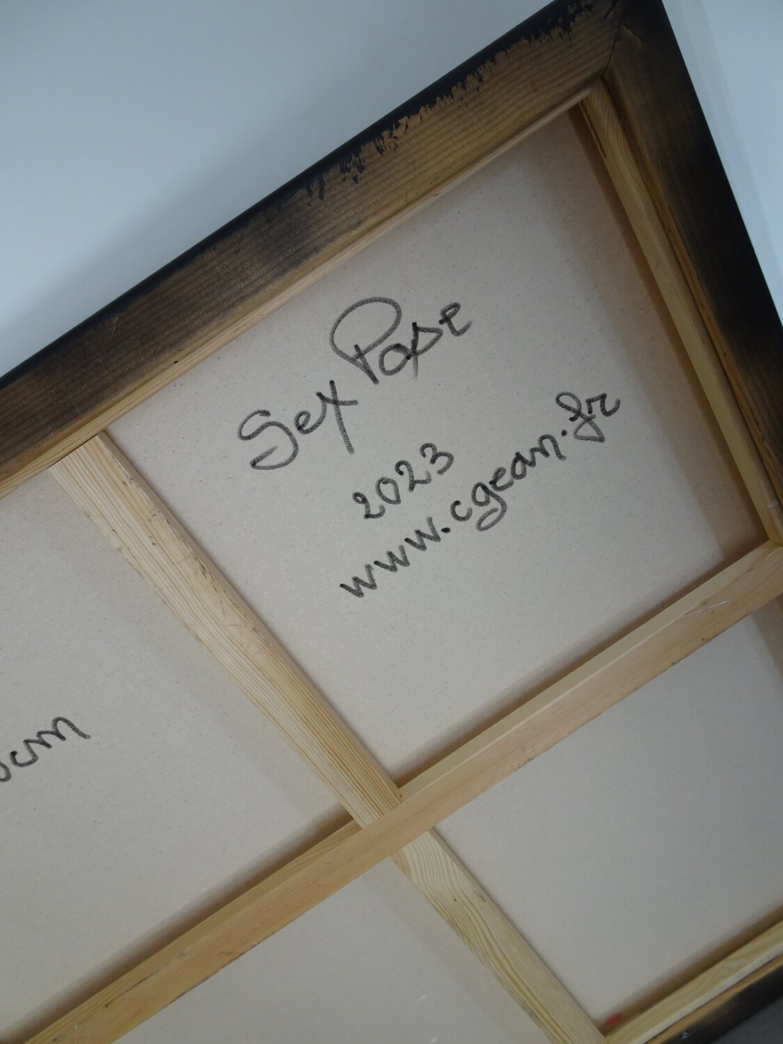 SEX-POSE von Claude Géan (2023): Malerei Acryl, Farbspray auf Leinwand ...