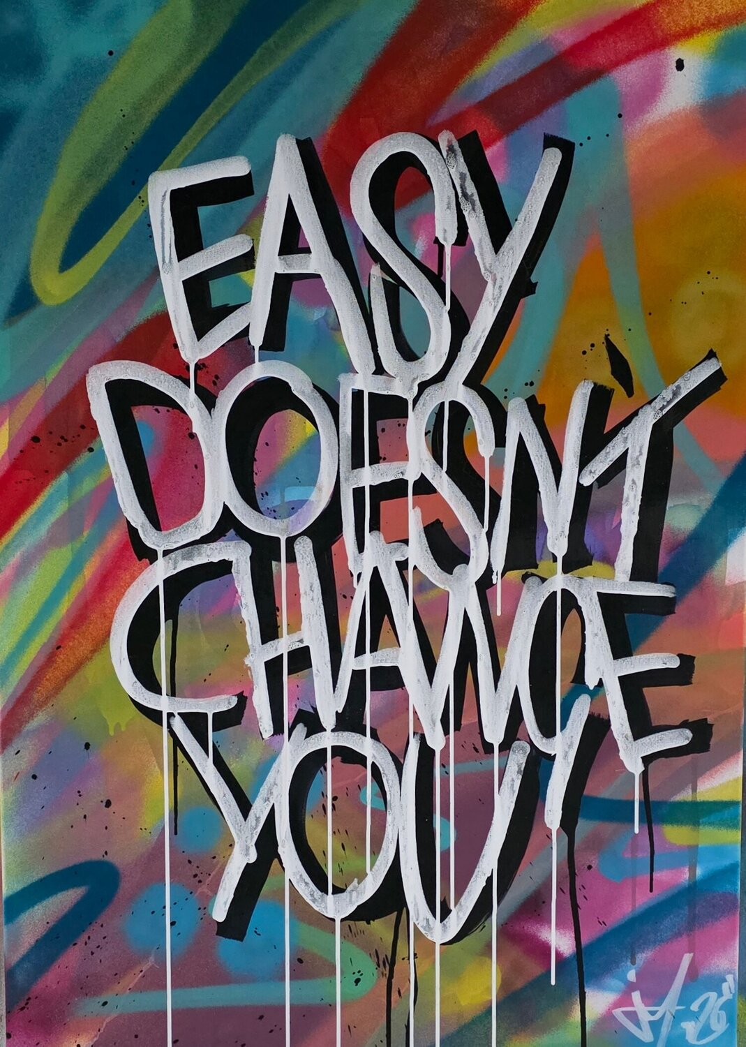 Easy by Tim Müller (2026) : Painting Graffiti, Lacquer on Canvas ...