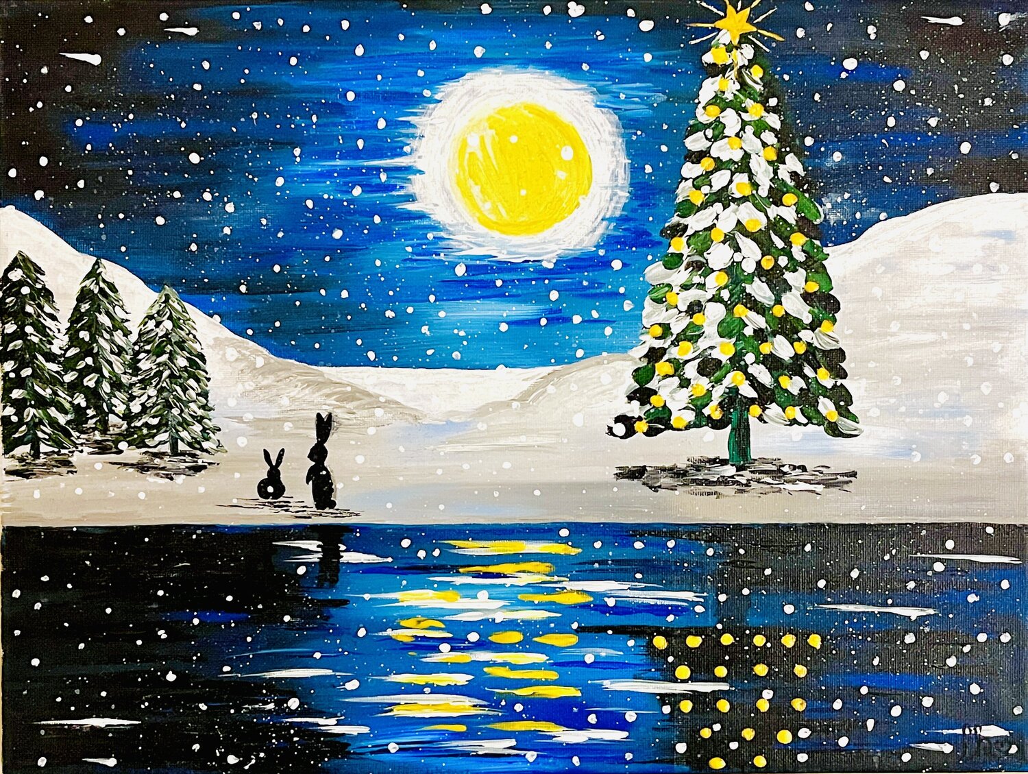 „Winterzauber“ de Laura Isabel Koch (2025) : Peinture Acrylique sur ...