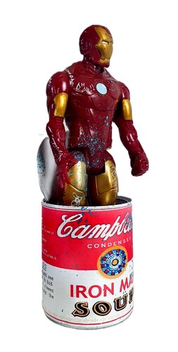Iron Man Soup Sculpture Pop Art Soupe Campbell Statue Graffiti de ...